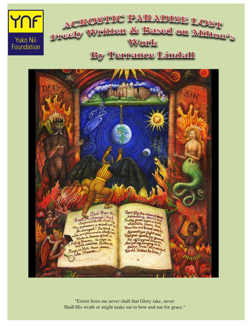 The Acrostic Paradise Lost by John Milton and Terrance Lindall https ...