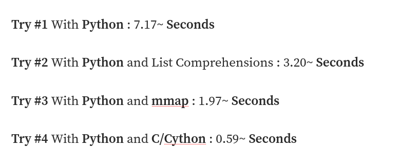 How Much Speed Can You Really Squeeze Out of Python? [Cython/C] | by ...