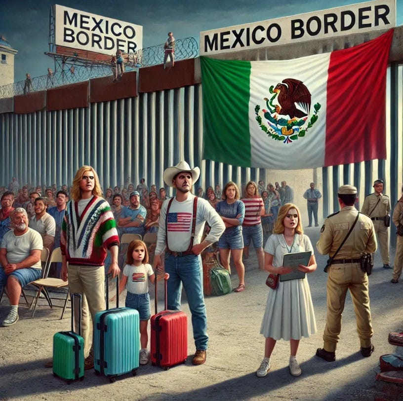 Waiting at the ‘MEXICO BORDER’ — The Future Where Americans Flee and No ...