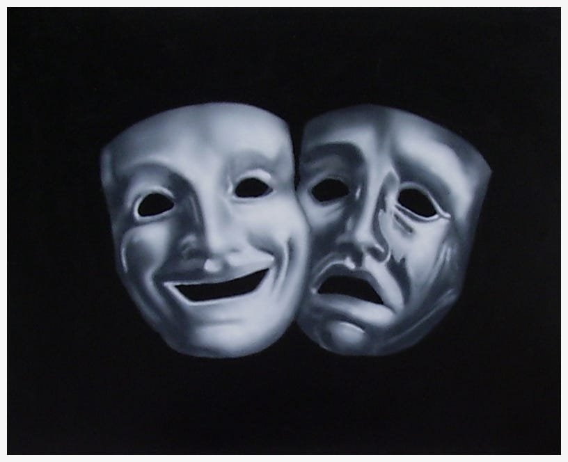 Drama Masks Wallpaper