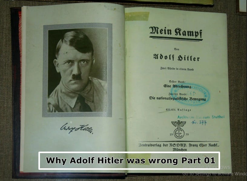 Book | Why Adolf Hitler was wrong Part 01 | by communist | Sep, 2024 ...