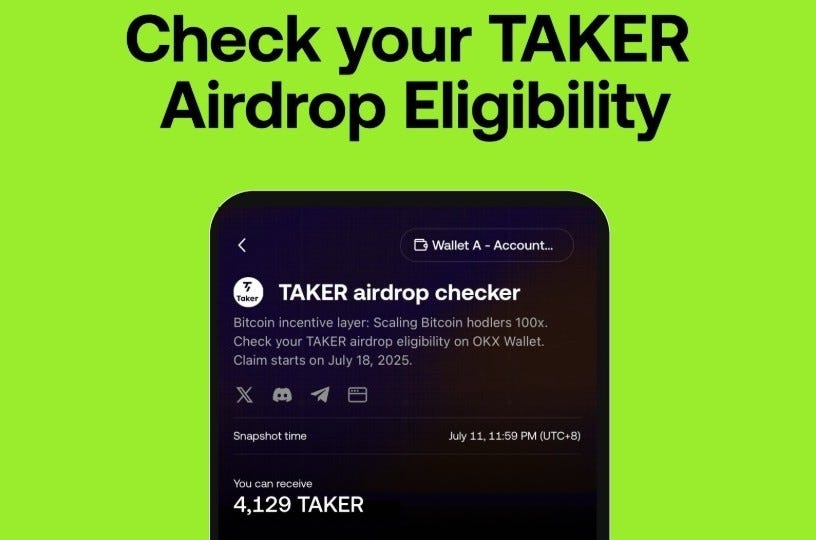 Claim Taker Airdrop 🟢 Meet the Bitcoin Incentive Layer | Medium