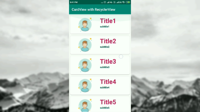 Android CardView with RecyclerView | CardView in Android | by Bhashkar Poddar | Medium