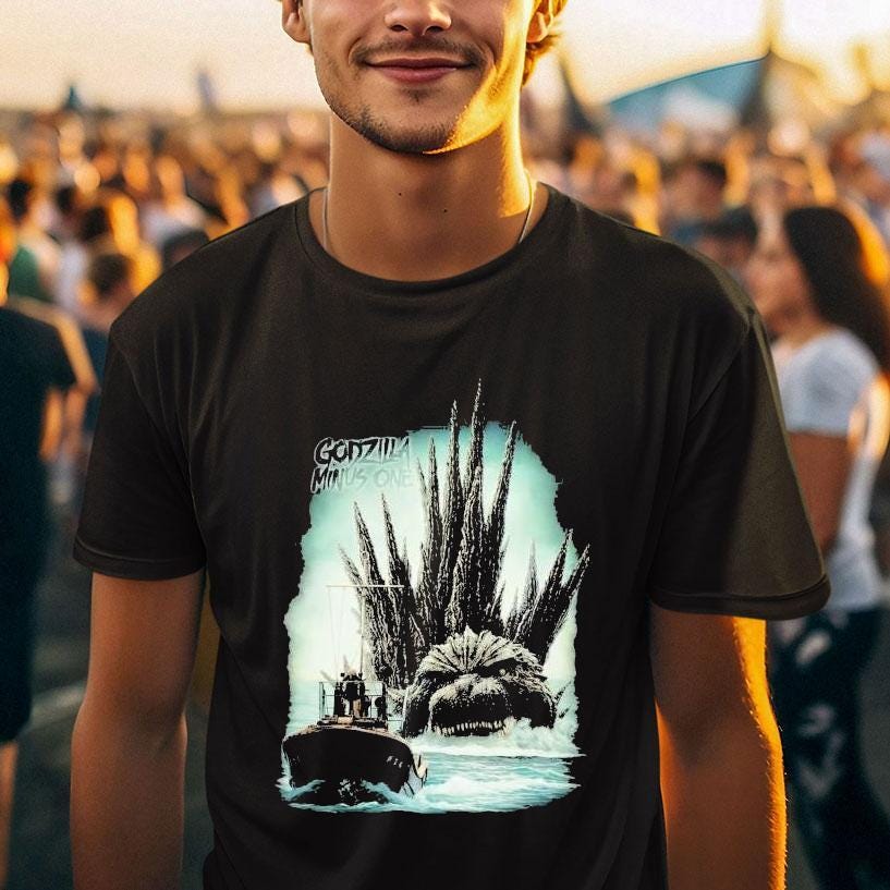 Godzilla Minus One The Chase Shirts - Milcah - Medium