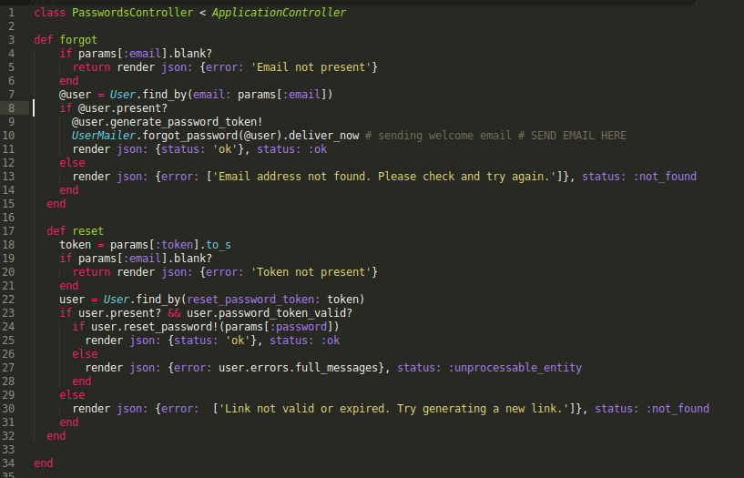 Creating “Forgot password” feature on Rails API | by Pascales Kurniawan | Binar Academy | Medium