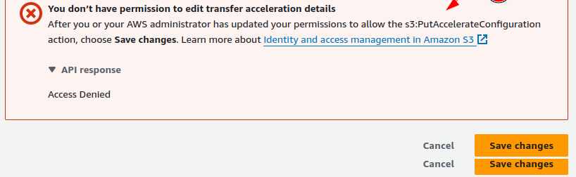 Amazon S3 Transfer acceleration Access Denied- How to fix? | by Manak Wadhwa | DoiT