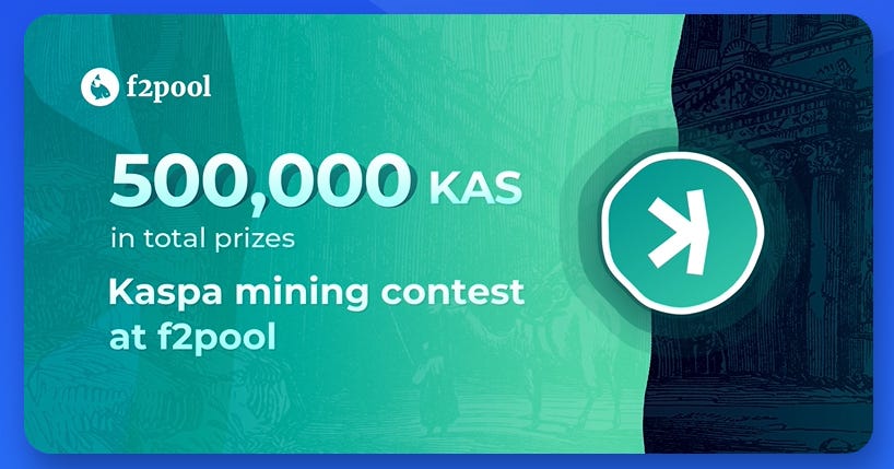 Now You Can Mine KASPA (KAS) on f2pool With 500K KAS Contest for Miners ...