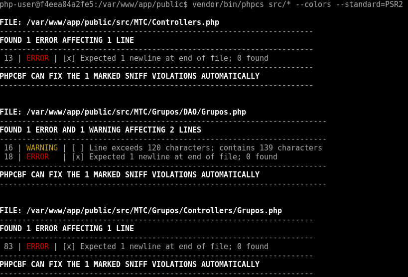 Inconsistências em códigos PHP de acordo com um padrão definido — PHPCS | by Mayron Ceccon | Medium