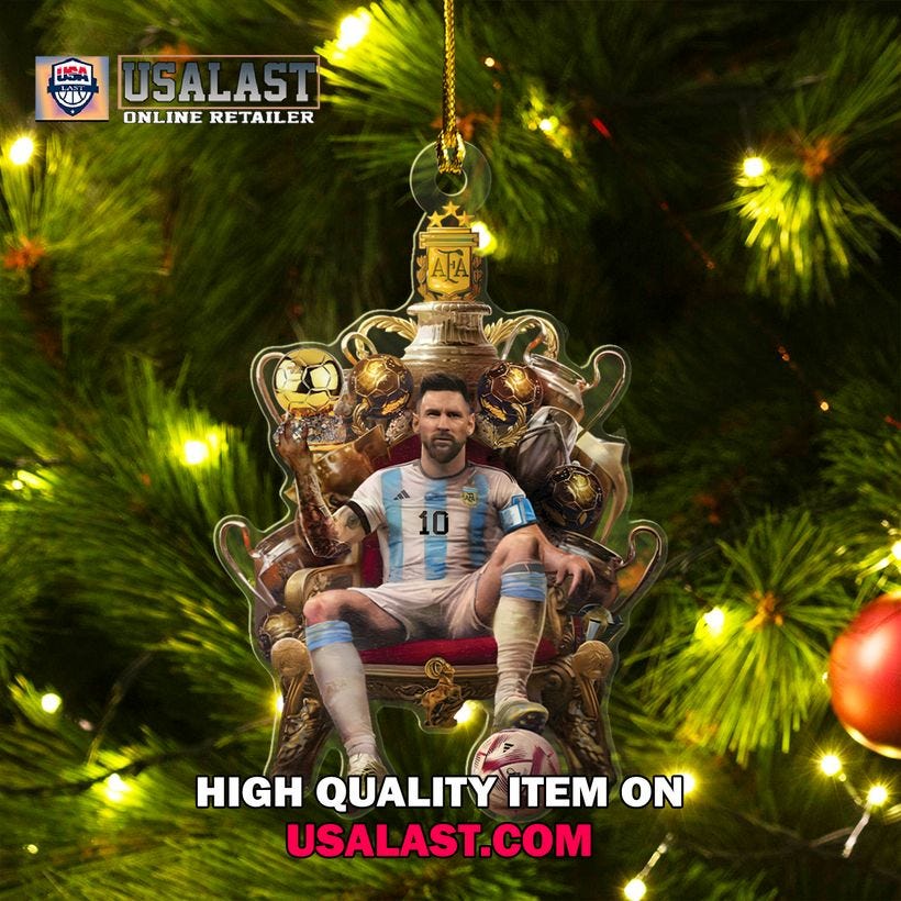King Lionel Messi Argentina Christmas Hanging Ornament | by row famous ...