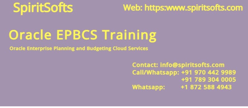 Oracle EPBCS Online Training: Learn Enterprise Planning and Budgeting ...