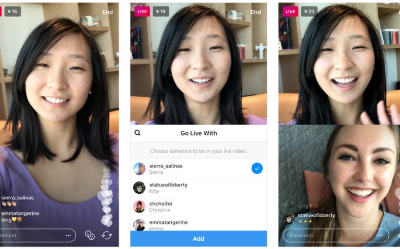 Instagram Starts Testing Dual Live Chat Feature | by CMOLDS — Mobile ...