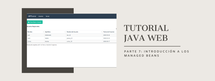 Tutorial Java Web: JSF + Hibernate + BootsFaces [Parte 7: Introducción a los Managed Beans] | by ...