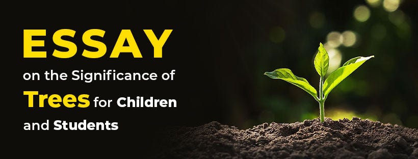 Essay on the Value of Trees for Students and Children | by Study24x7 ...