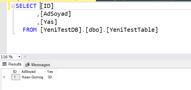 SQL TRY CATCH Kullanımı — SQL Server – Kaan Gümüş