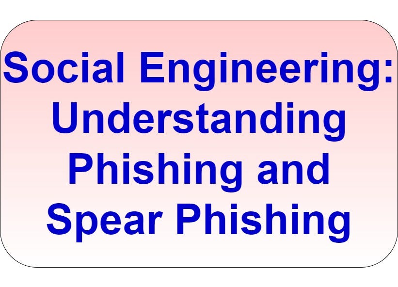 Understanding Phishing and Spear Phishing in detail : Social ...