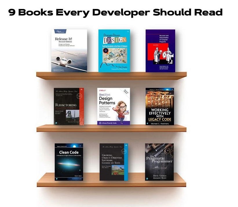 𝟵 𝗕𝗼𝗼𝗸𝘀 𝗘𝘃𝗲𝗿𝘆 𝗗𝗲𝘃𝗲𝗹𝗼𝗽𝗲𝗿 𝗦𝗵𝗼𝘂𝗹𝗱 𝗥𝗲𝗮𝗱 | by Vikas Chauhan | Medium