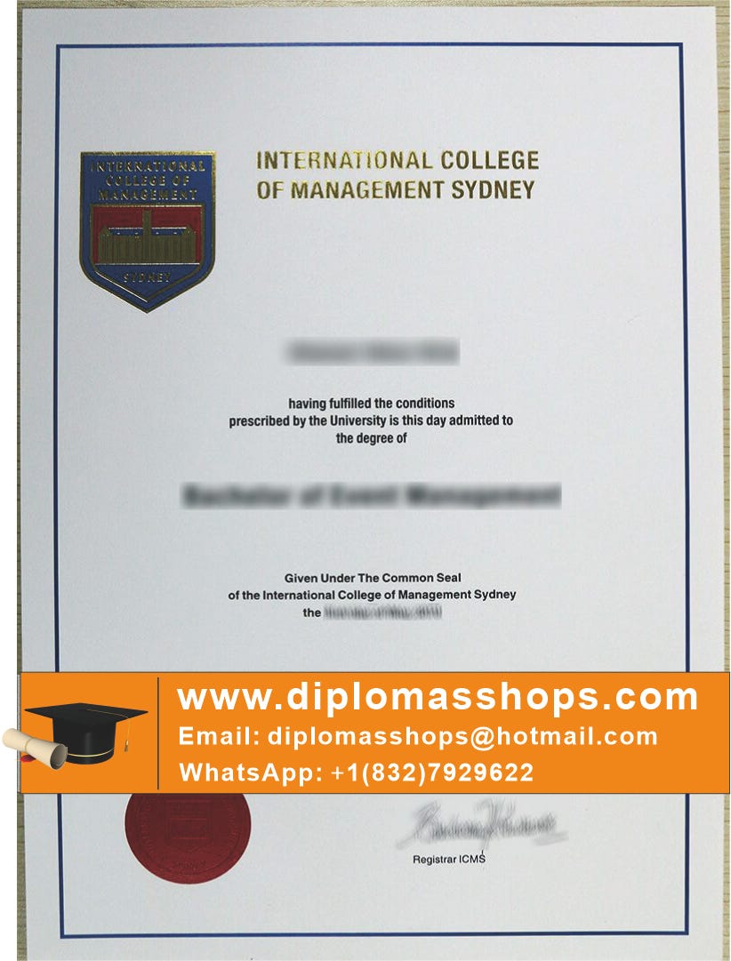 Get International College of Management Sydney diploma online | by ...
