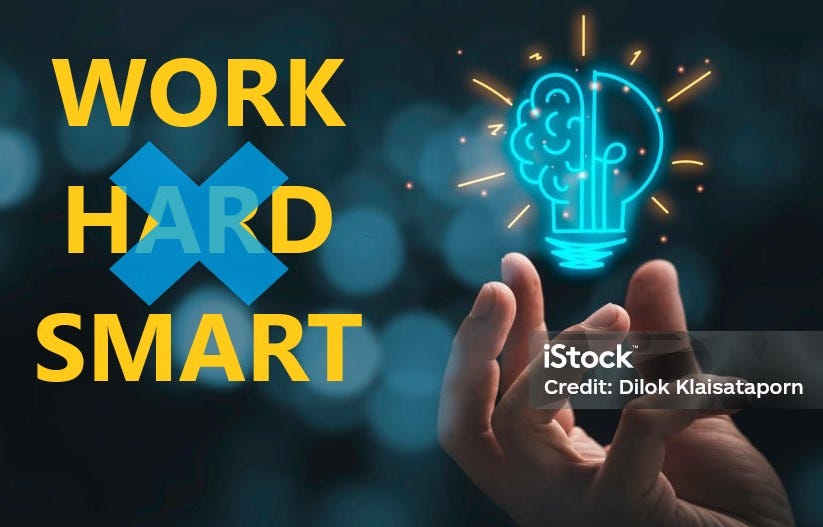 Smart Work Vs Hard Work………. Photo by Dilok Klasisataporn on iStock | by ...