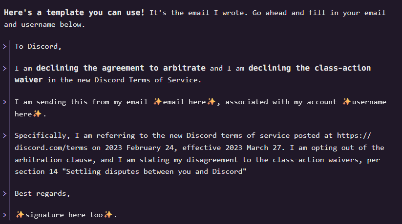 Arbitration Clause! Discord WTF?! - Kimist - Medium