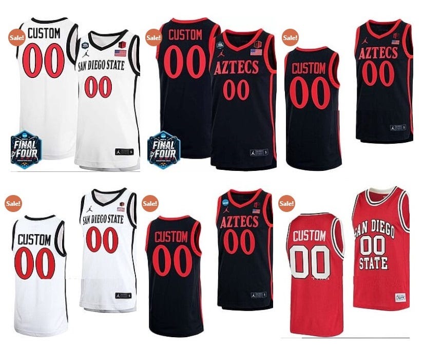 The Ultimate Guide to Custom San Diego State Aztecs Basketball Jerseys ...