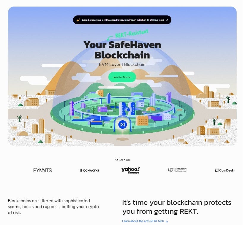 Haven1 -Revolutionizing Security. The experience on the Haven1 test-net ...