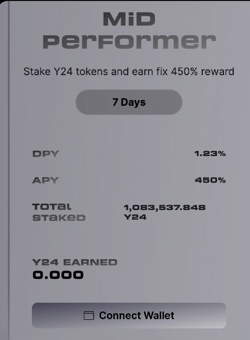 Y24: Setting standards in cryptocurrency investing, offering an impressive 8% yield on stable ...