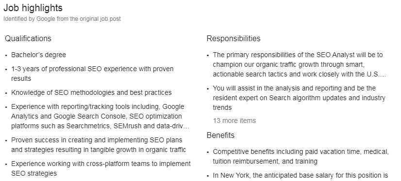 SEO Analyst. Job highlights | by Liaqathira | May, 2024 | Medium