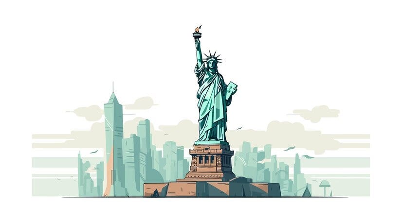 The Statue of Liberty in Chains:. A Symbol Reimagined | by Hamza Umar ...