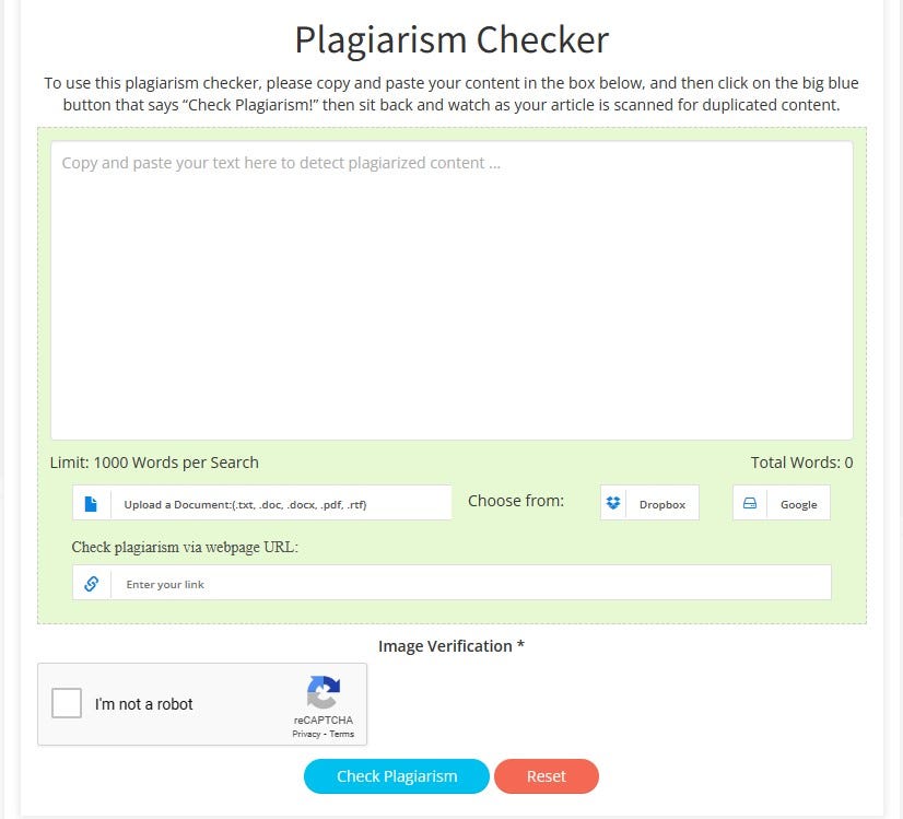 Plagiarism Checker — Free Plagiarism Detector Online | Small SEO Tools ...