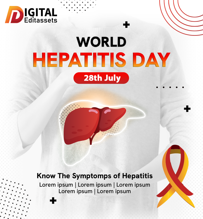 World Hepatitis Day Template PSD Free Hepatitis A Awareness - Digital ...