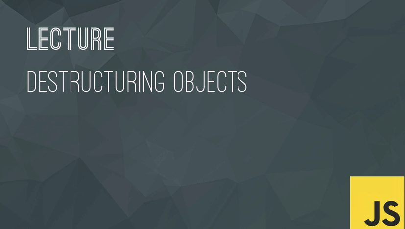 Destructuring Objects. So we talked about these destructuring… | by Firat Atalay | Medium