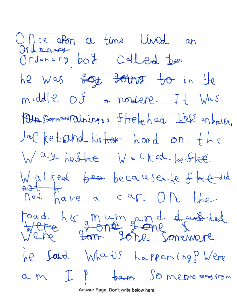 The ordanary boy. Progress in writing from Year 2 to Year… | by Chris ...