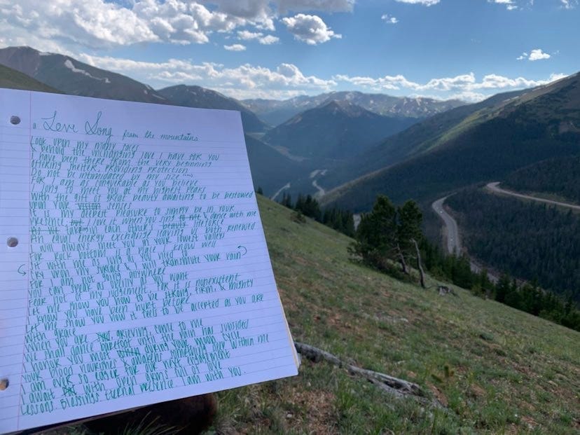 A Love Letter From The Mountains. A poetic love letter to humanity ...