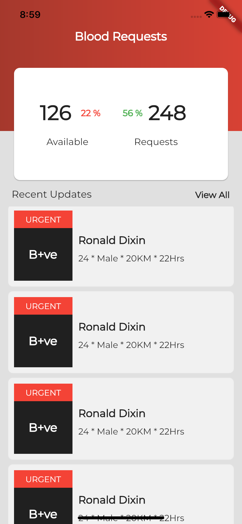 Blood donation app UI in the flutter | by Satyanarayana | Medium