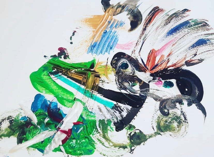 What I Create And What I Love: Abstract Painting | by JessicaK | Oct ...