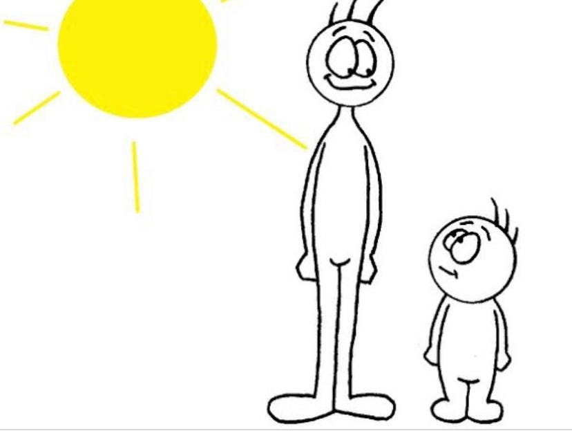 Tall And Short People Cartoon