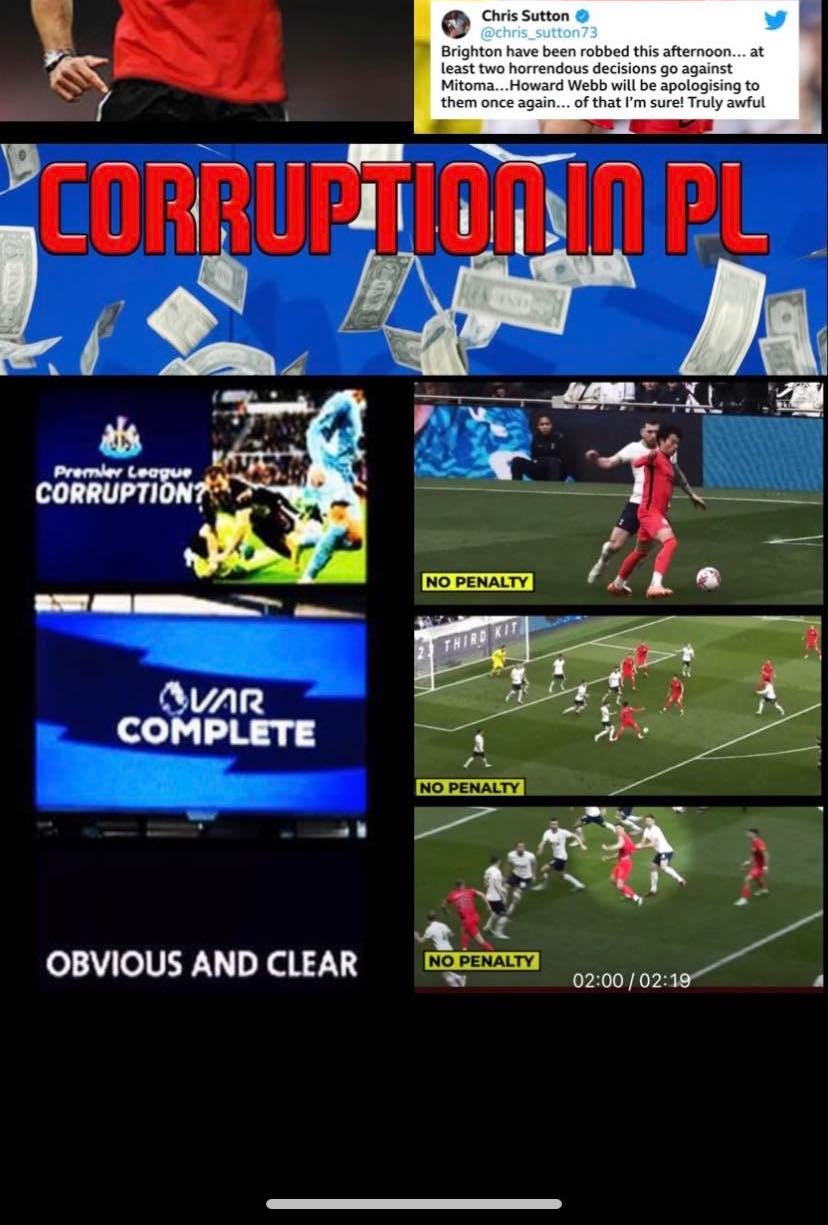 Premier League Corruption Is Clear and Obvious – Time To Clean The Beautiful Game Up Once and ...