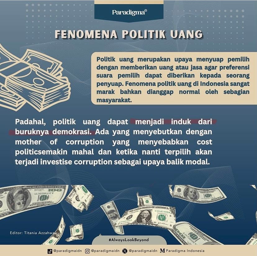 Fenomena Politik Uang Dalam Pemilu di Indonesia | by Paradigma ...
