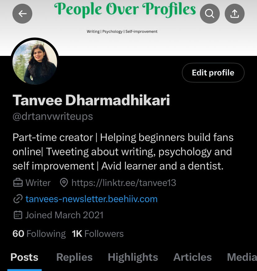 My Long Journey of Reaching the First 1000 Followers On X. | by Tanvee Dharmadhikari ...