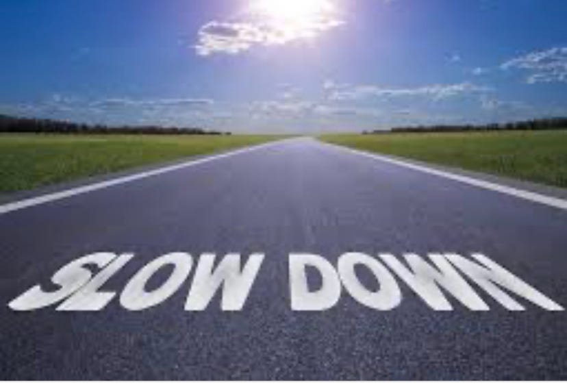Slow down to Speed up. Why slowing down our actions actually… | by Anne ...