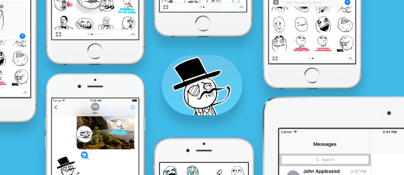 Stickers for iMessage. Ragemotion — A sticker pack of Rage… | by ...
