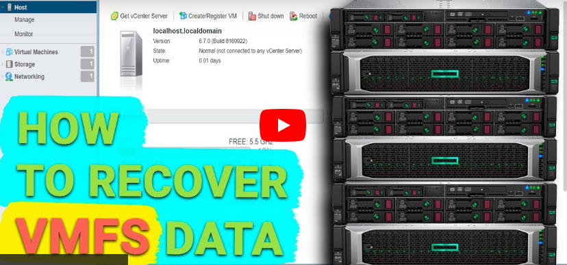 How To Recover Virtual Machine Data From Vmware Vsphere Esxi Hypervisor