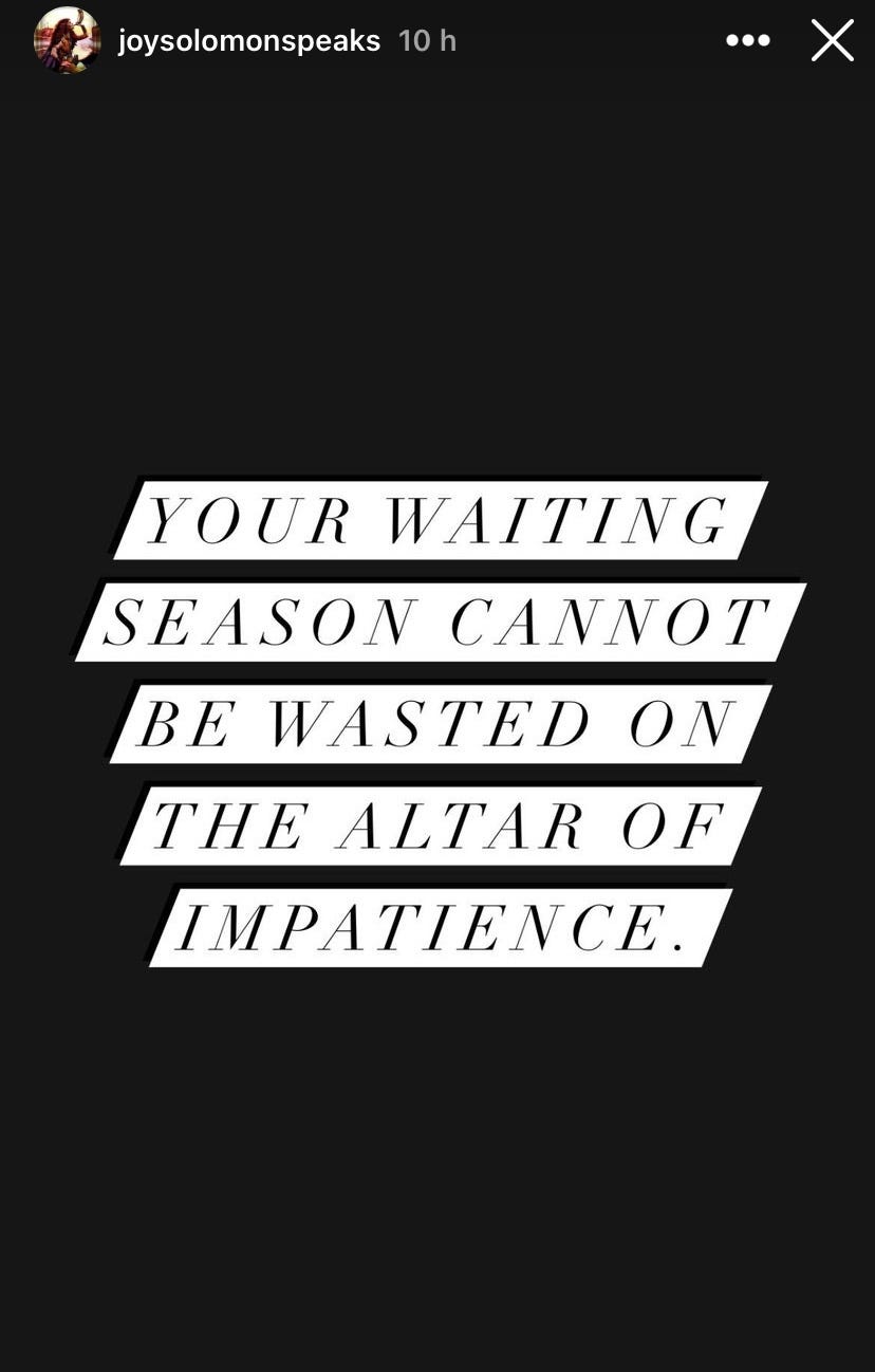 Navigating Waiting Seasons. A story of beautiful patience 😊 | by ...