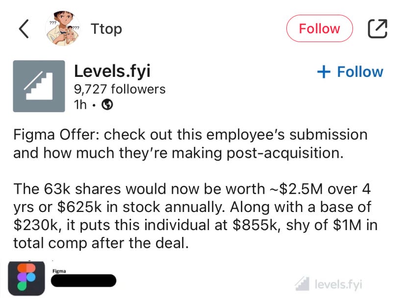 Figma, Startup = $1,000,000 ?. — I am a software engineer at FANNG, or ...