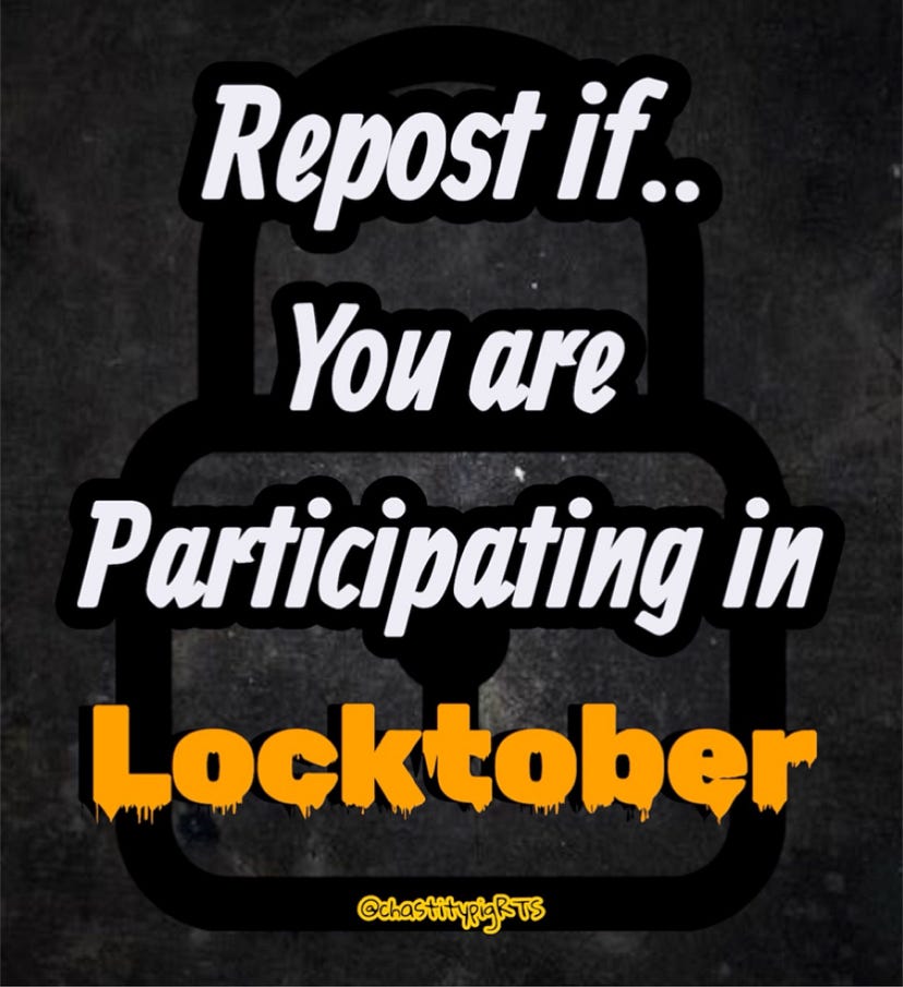 Lockober series.. cnc stories | by Mistress Franni | Oct, 2025 | Medium