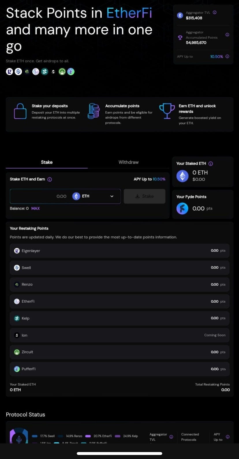 Fyde LRT Yield Aggregator:. Seeing Airdrops and Yields maximized | by ...