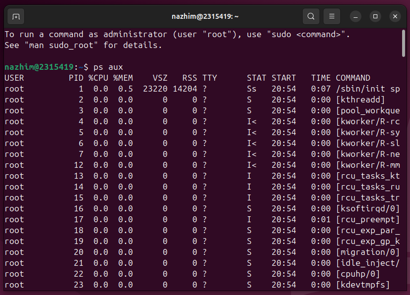 Understanding Processes and Threads in Linux with VirtualBox | by Nazhim | Operating System CSCI ...