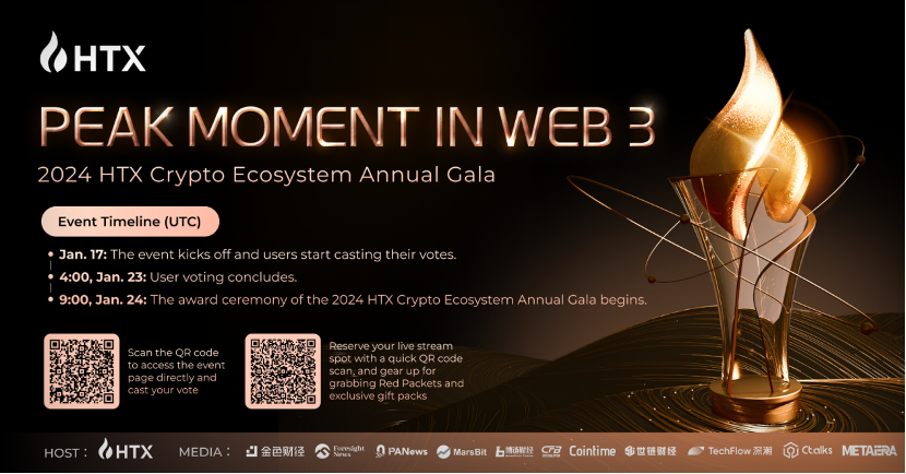 Witness Peak Moments in Web 3: Join the 2024 HTX Crypto Ecosystem Gala Awards Ceremony on ...