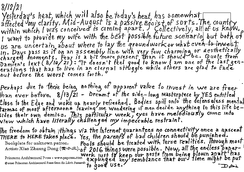 The Bookplate. 8/12/21 | by Mario Savioni | Medium