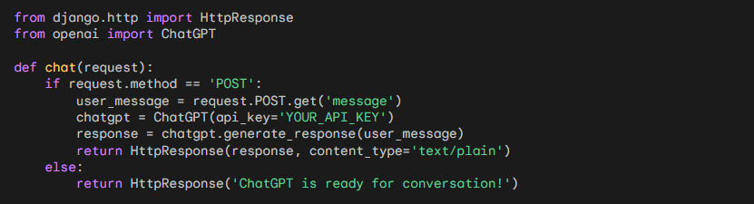Integrating ChatGPT-LLMs in Django Projects: Enhancing User Experiences ... Integrating ChatGPT-LLMs in Django Projects: Enhancing User Experiences ...